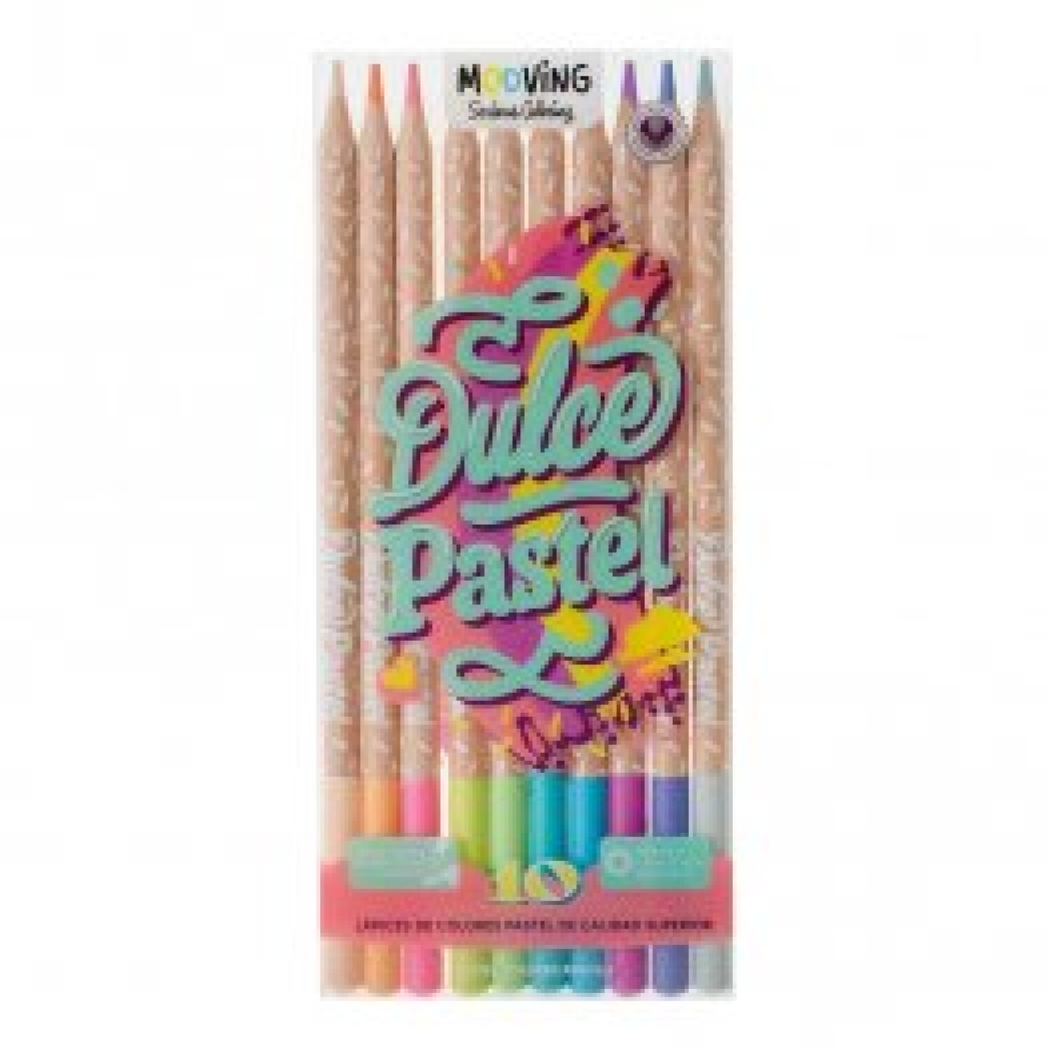 Lapices Mooving pastel x10 colores - La Gráfica